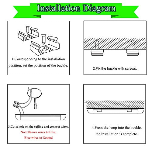 Sararoom 10Pcs 3ft LED Shop Light Fixture 30W LED Tube Light, 3600lm ...