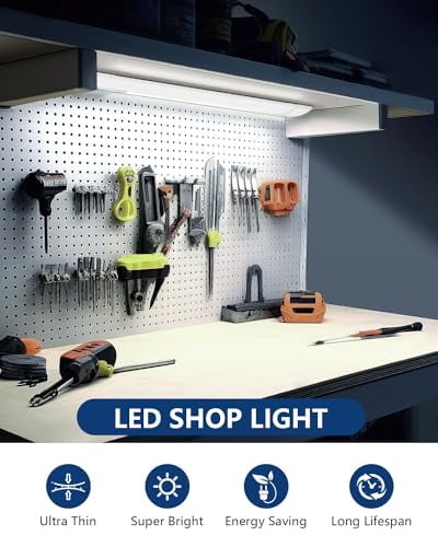 Sararoom 15Pcs 3ft LED Shop Light Fixture 30W LED Tube Light, 3600lm ...