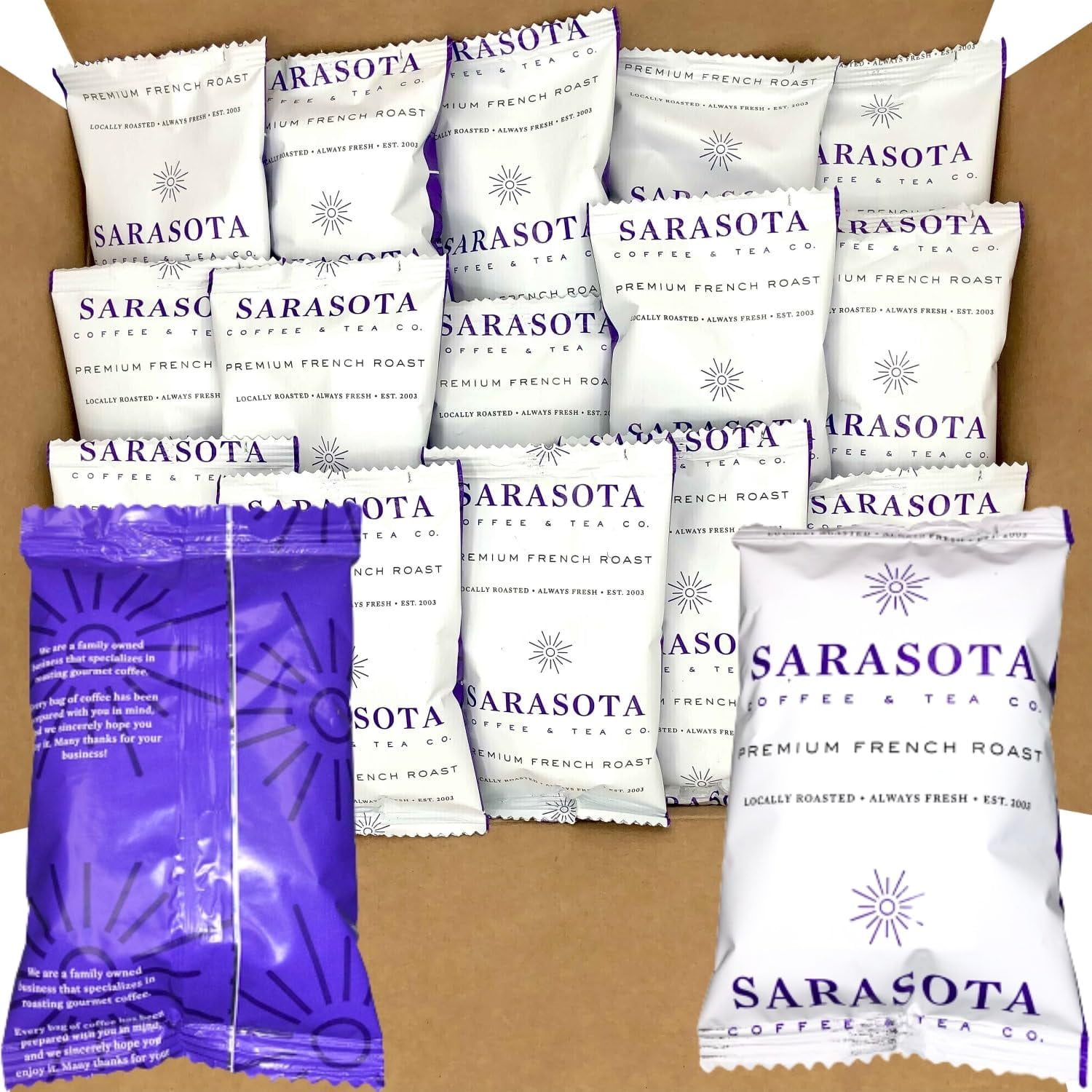 Sarasota Coffee Packs, Signature Dark European Coffee Packets, Coffee ...