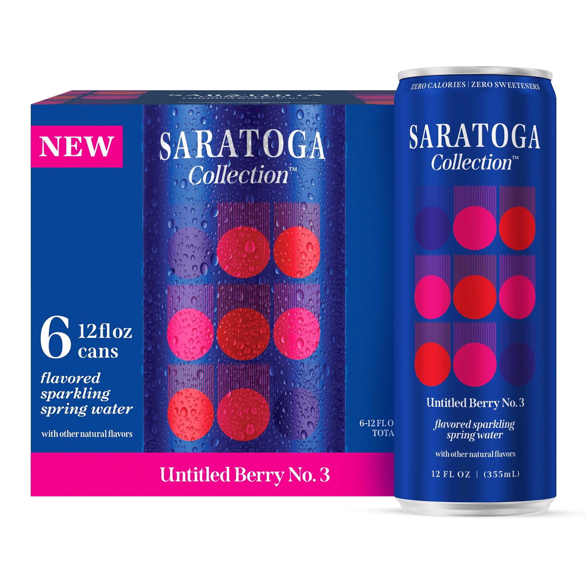 Saratoga Collection, Berry Flavored Sparkling Water, Untitled Berry No ...