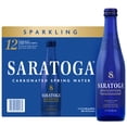 Saratoga Sparkling Spring Water, 12 fl oz, 12 Pack Glass Bottles ...