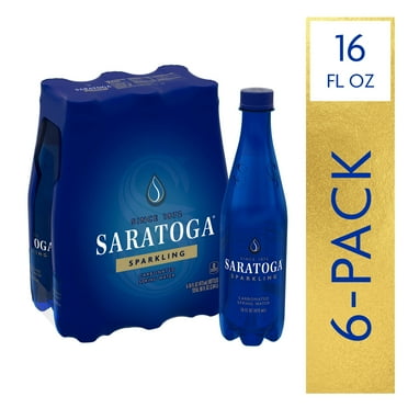 Saratoga Natural Spring Water - 28 oz, Drinking Minerals, 6 Pack Case, Glass Bottles - Walmart.com