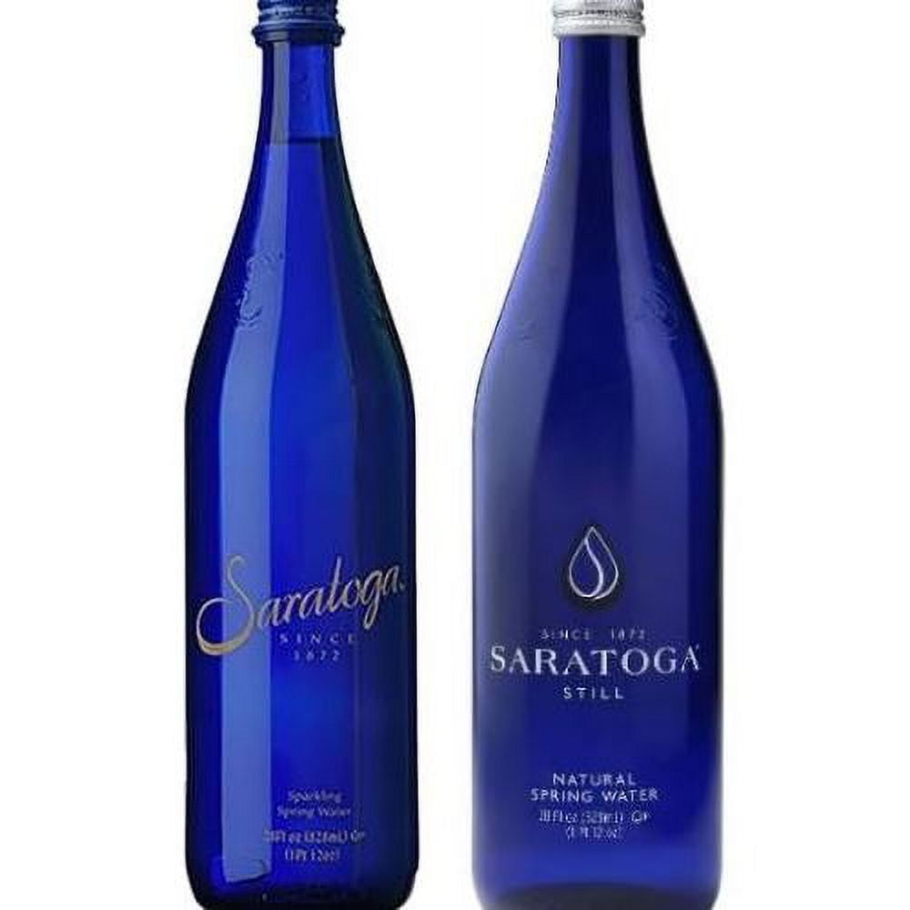 Saratoga Variety Pack- Still & Sparkling Natural Spring Water - 6 Each, 28Oz Glass Bottles (12 ...