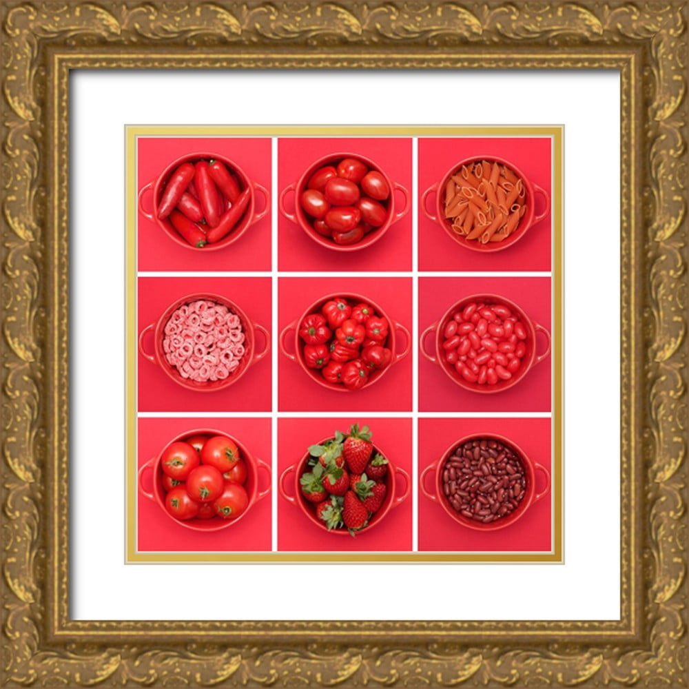 Saratonina, Sarah 12x12 Gold Ornate Wood Framed with Double Matting ...