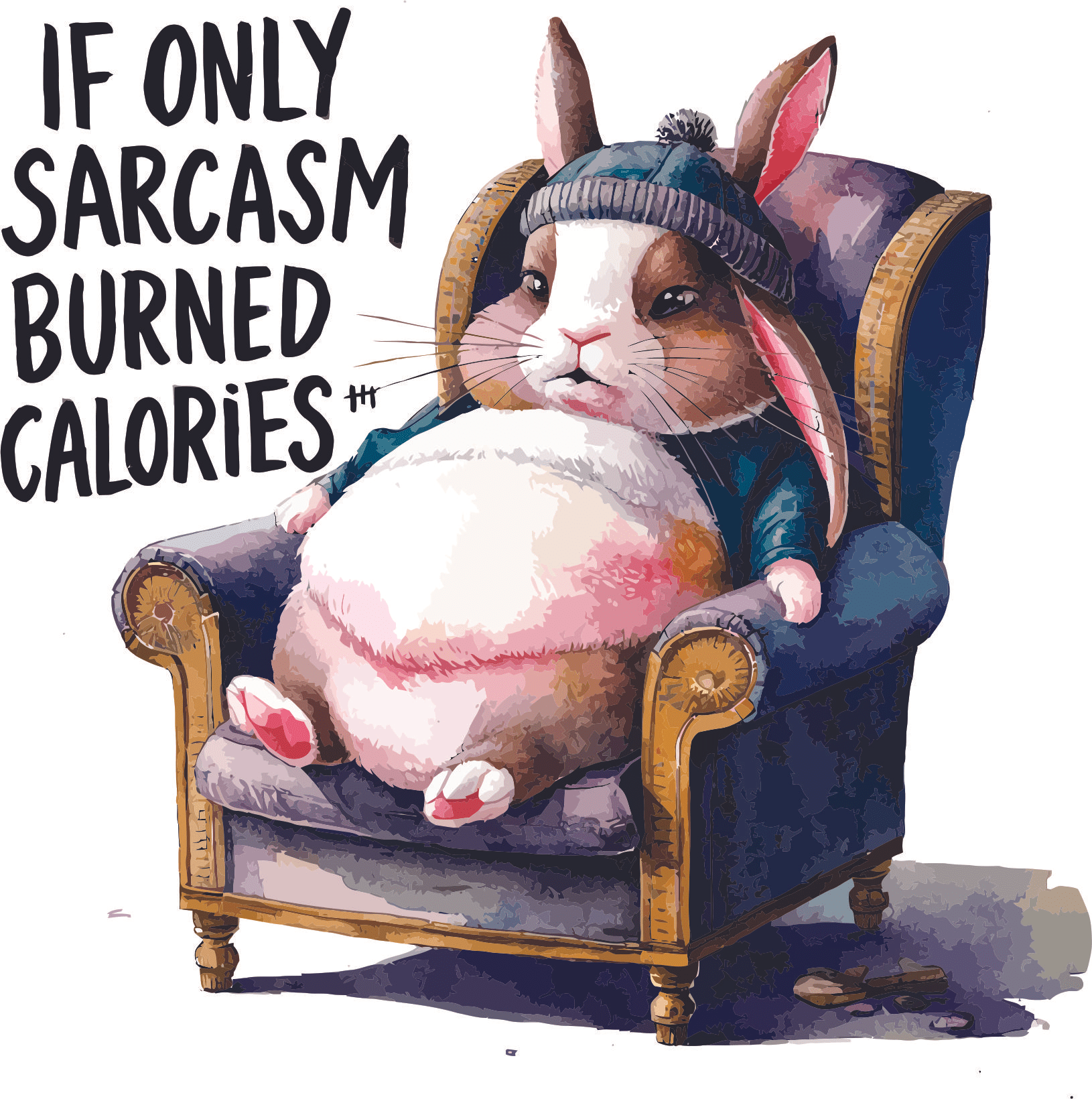 Sarcasm Burned Calories Bold Statement Sarcastic Quote Dorm Office ...