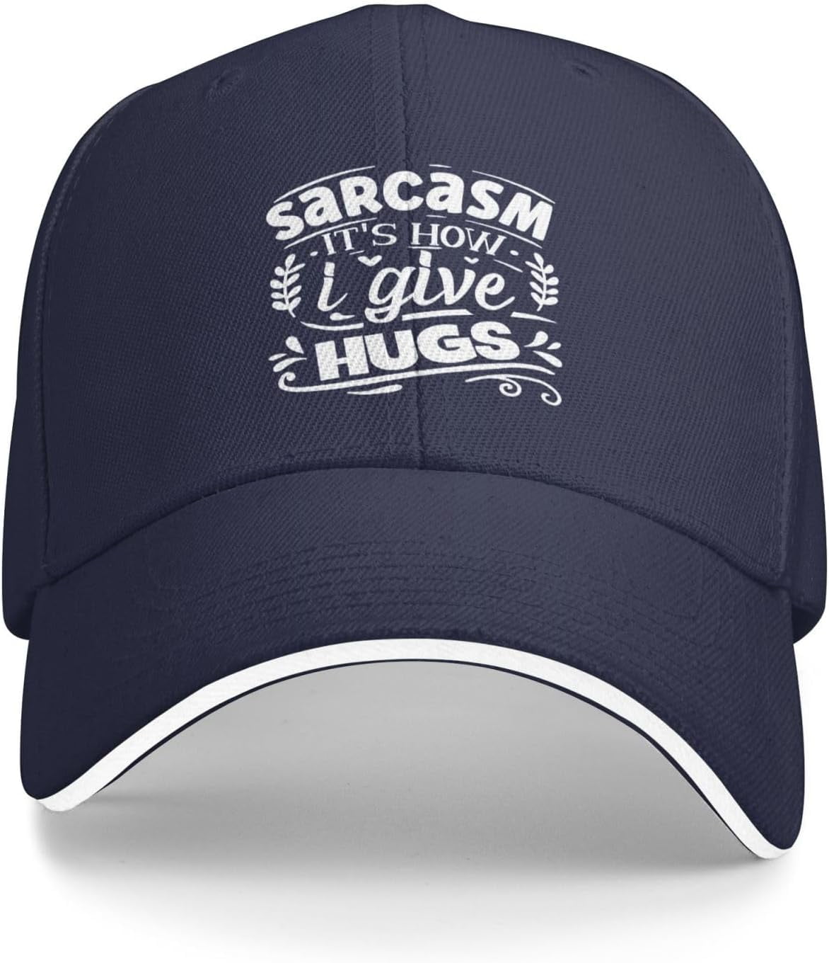 Sarcasm It's How I Hug Trucker Hat Baseball Cap Funny Outdoor Travel ...