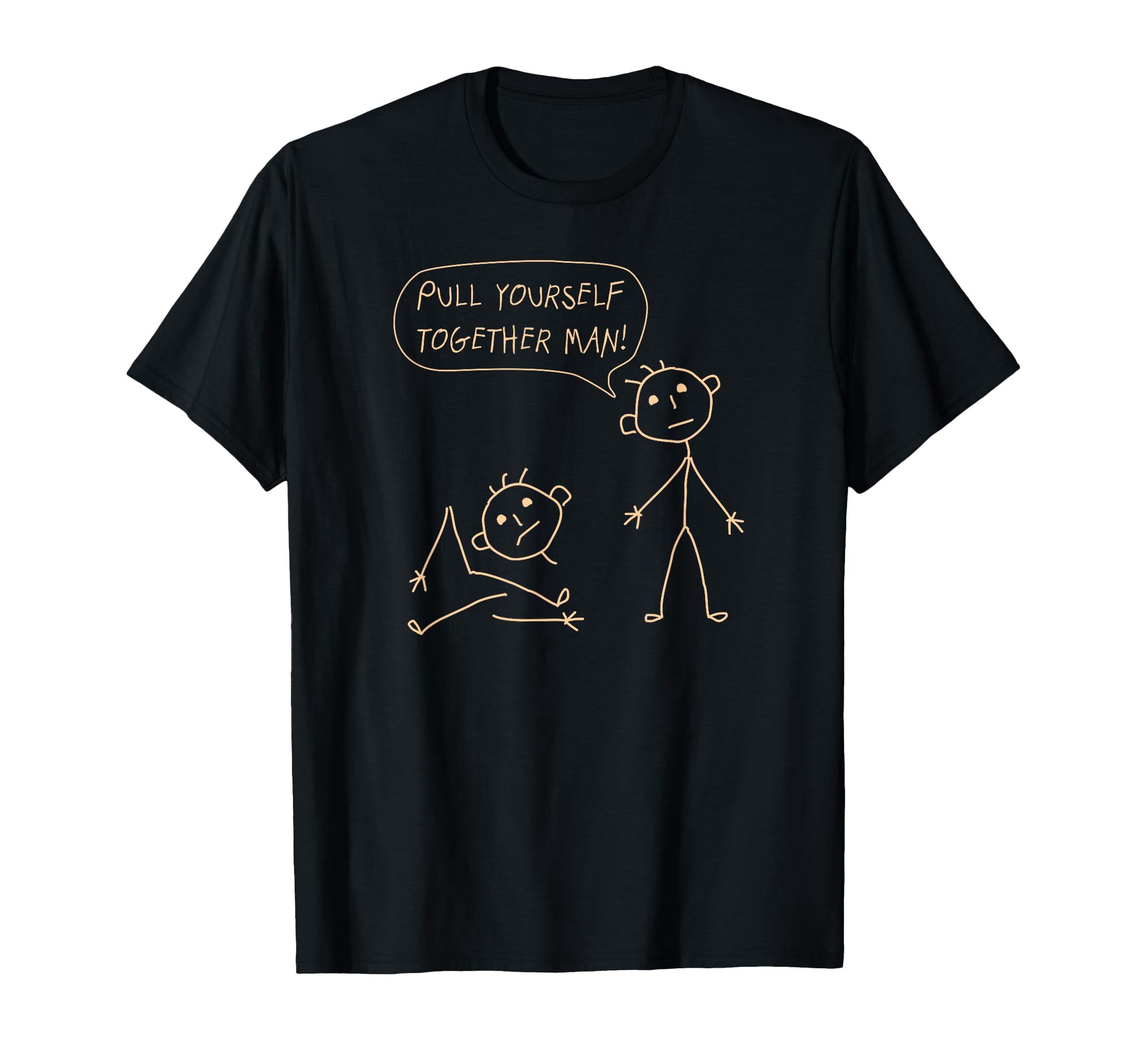 Sarcastic Cartoon Stick Figures T-Shirt for Motivational Humor and Fun ...