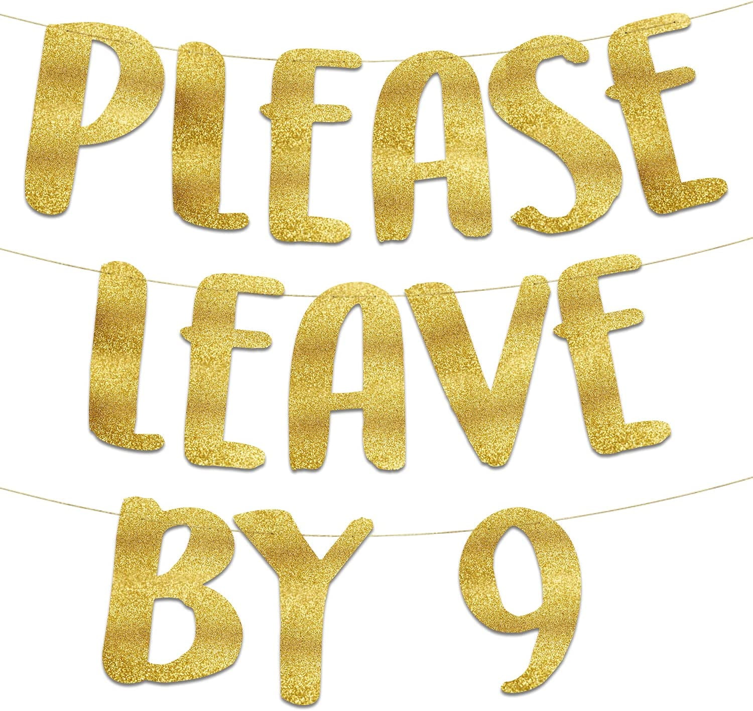 Sarcastic Gold Glitter Banner - Funny Birthday Housewarming Party ...