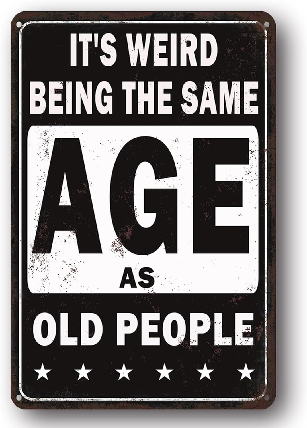 Sarcastic Metal Sign, Home Bar Man Cave Wall Decor Gifts, It's Weird ...