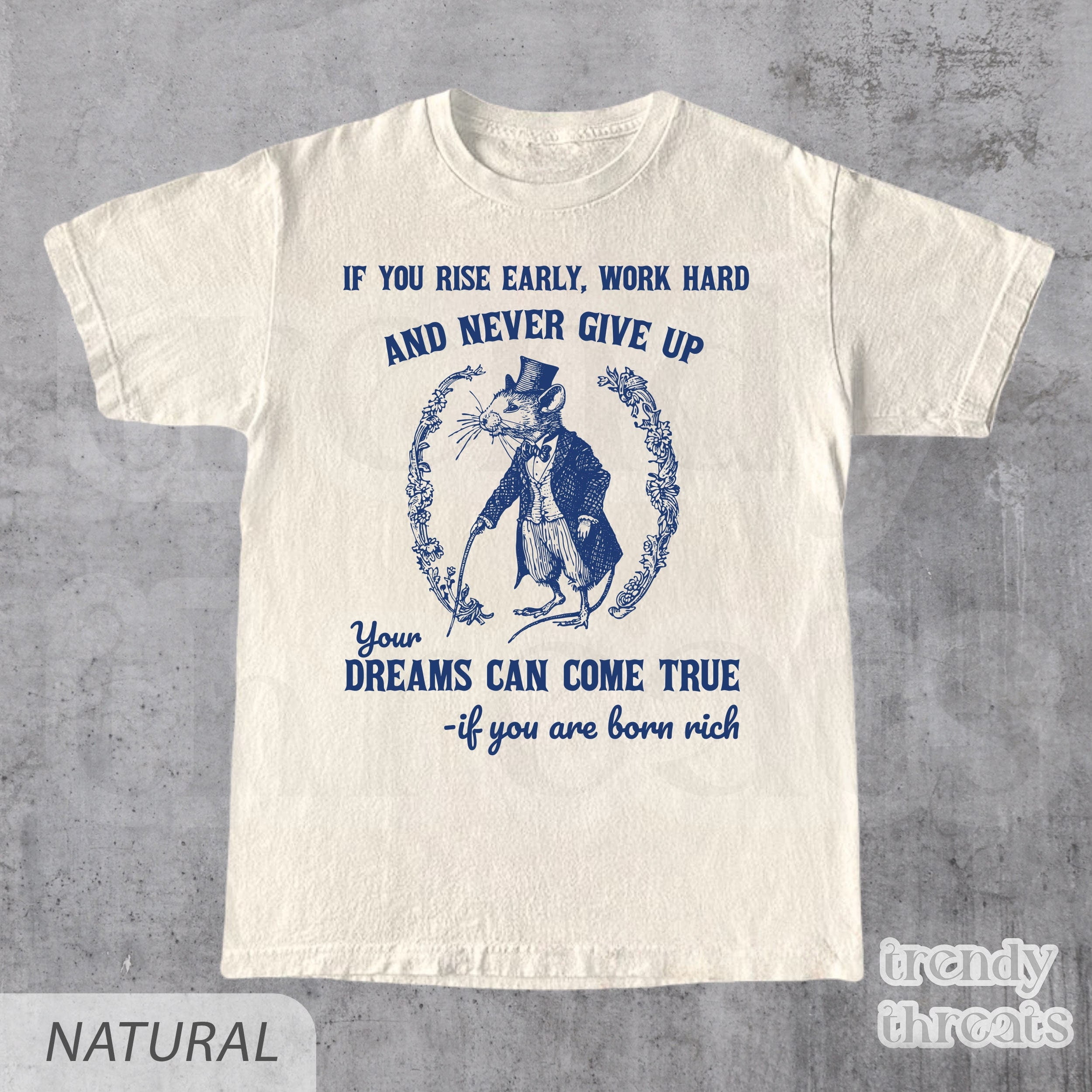 Sarcastic Motivation Shirt, Funny Meme Shirt, Rise Early And Work Hard ...