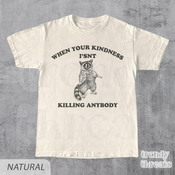 Sarcastic Raccoon Meme Shirt, Halloween Raccoon Tee, Trick-or-Treat ...