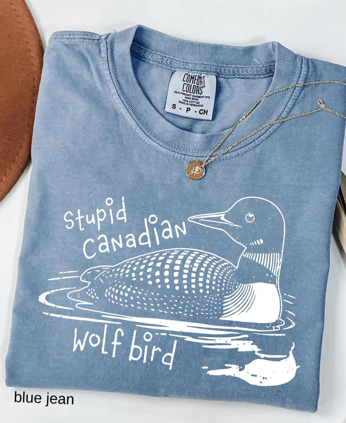 Sarcastic Wolf Bird Graphic T-Shirt – Funny Animal Pride Crewneck ...