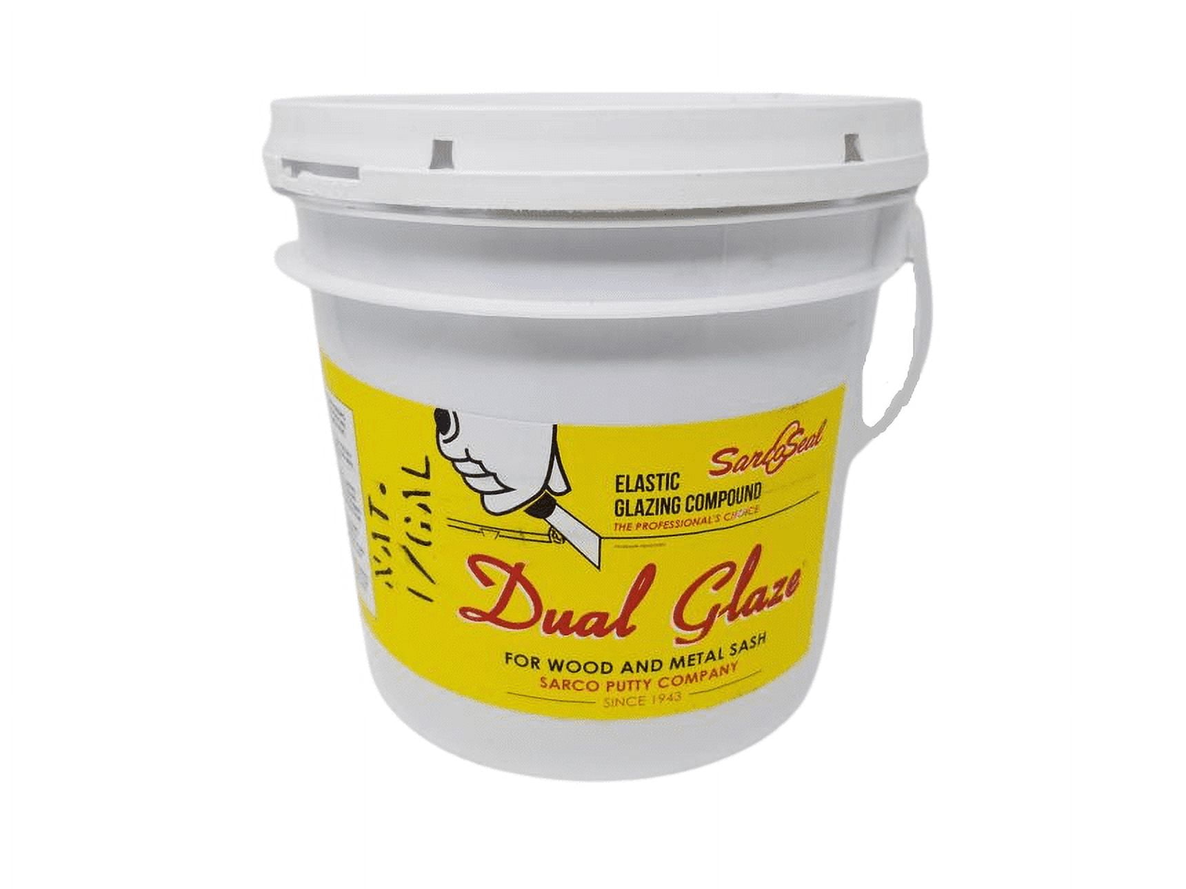 Sarco Dual Glaze Putty - 1 Gallon - Window Glazing Putty - Adheres to ...