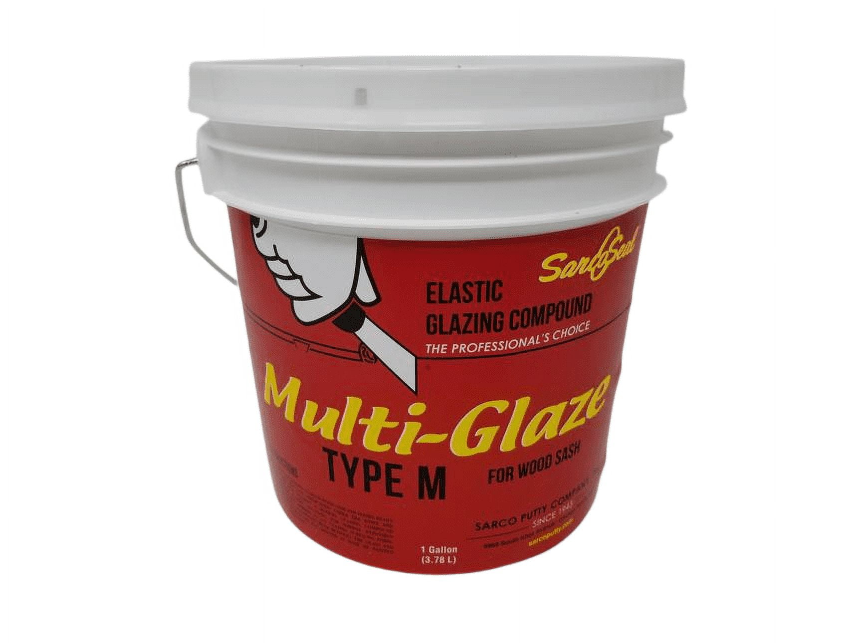 Sarco Type M Multi Glaze Window Putty - 1 Gallon - Fast Drying Repair ...