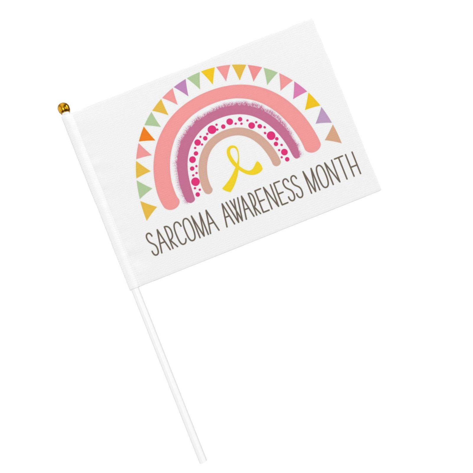Sarcoma Cancer Awareness Month Flag Small Mini Hand Held Flags Small ...