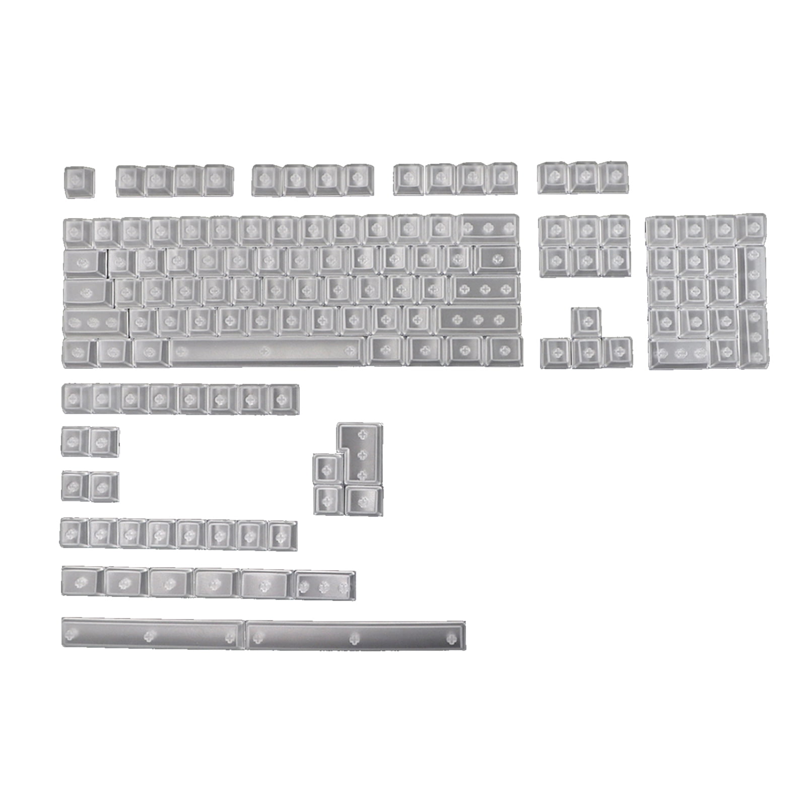 Sardfxul 136Keys Cherry Profile Transparent ABS Backlit Keycaps Set for ...