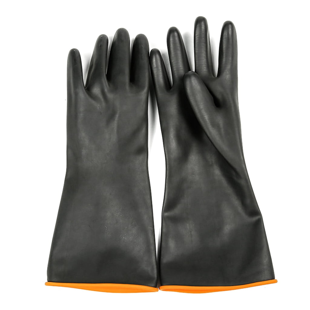 Sardfxul 14-inch Length Long Rubber Waterproof Cleaning Washing Gloves ...
