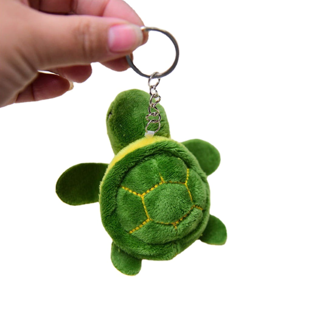 Sardfxul Cute Stuffed Animal Green Turtle Anime Plush Keychain Fashion ...