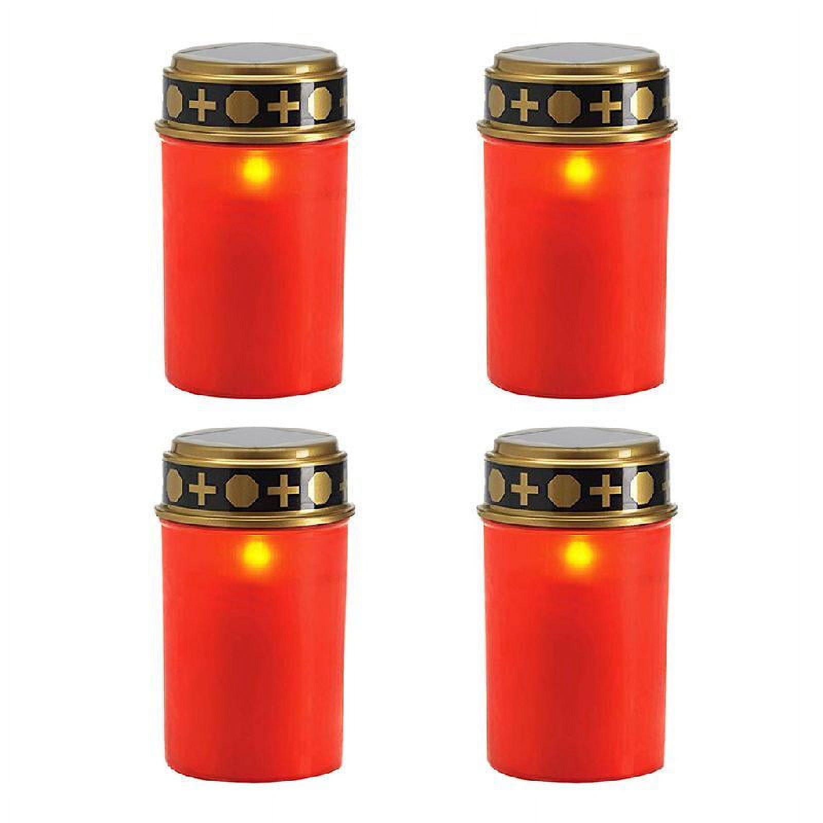 Sardfxul Grave Candle Cemetery Grave Candle Light with Lighting LED ...