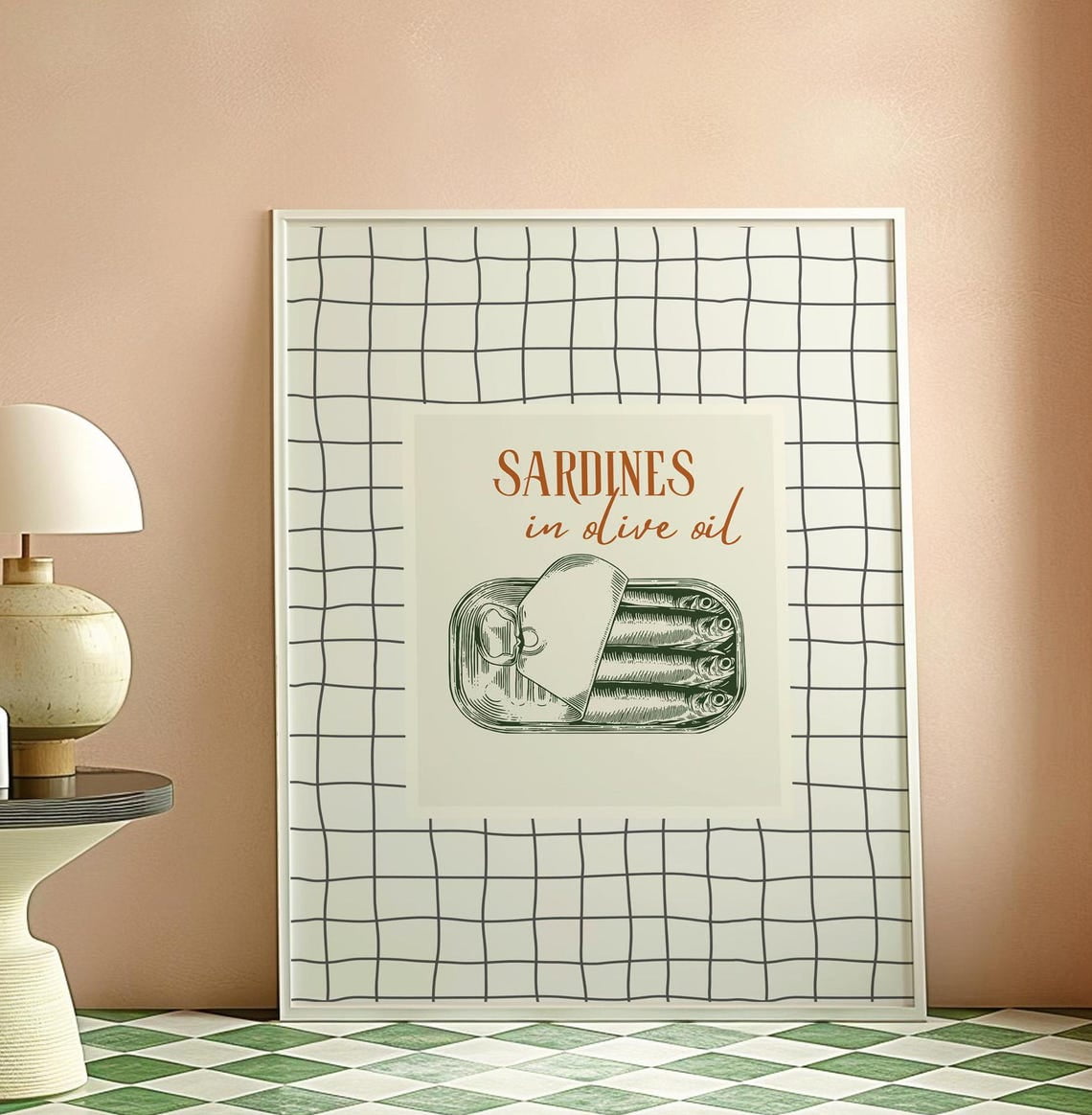 Sardine Print,Fisherman Aesthetic Poster, Nautical Decor Holiday House ...