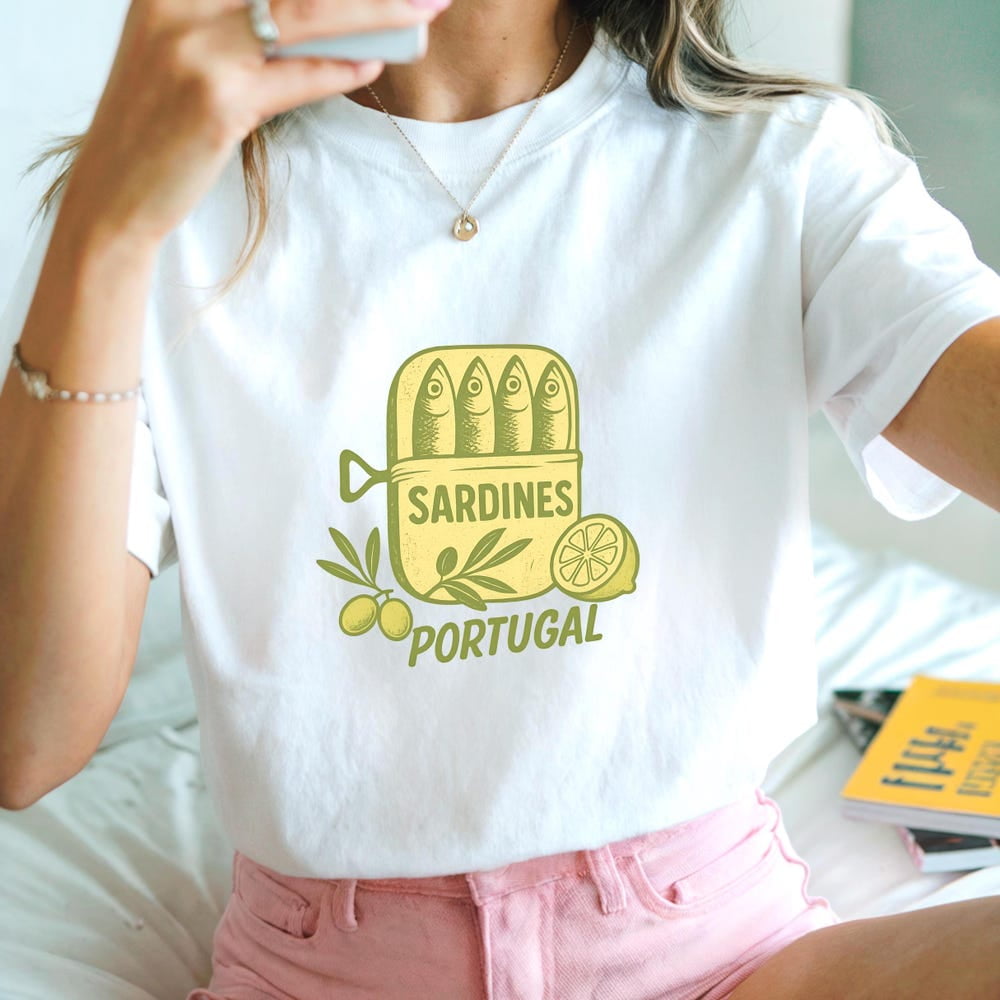 Sardine Shirt Sardines Can Print Italian Summer Sardines Shirt Tinned ...