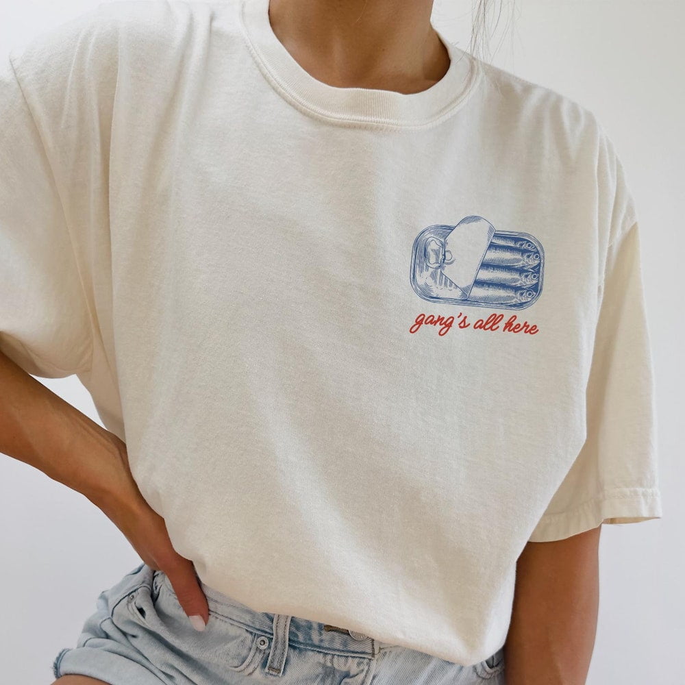 Sardine Shirt Tinned Fish Tomato Girl Summer Old Money Coastal ...