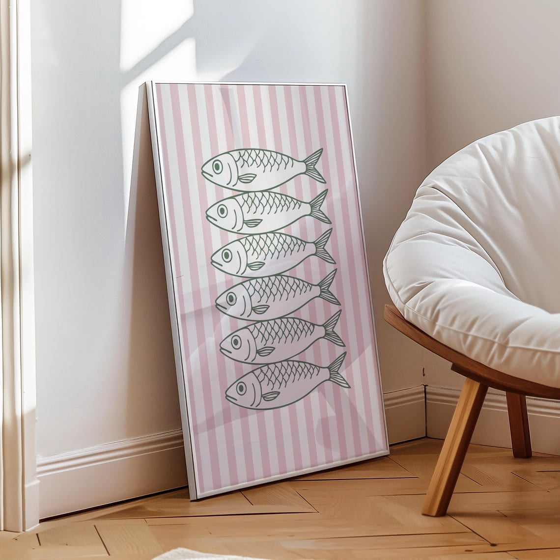 Sardines Print, Sardines Seafood Kitchen Aesthetic Decor, Sardine Fish ...