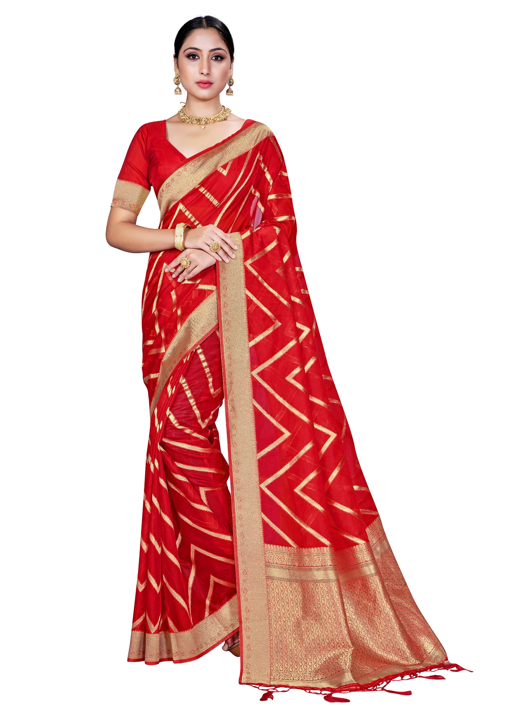 Sarees For Women Indian Bollywood Organza Silk Sari Nepal | Ubuy