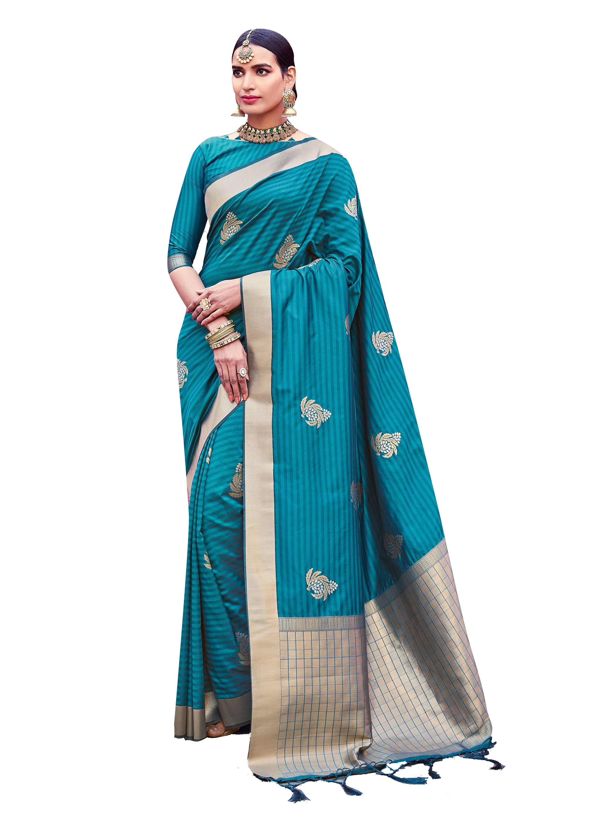 Sarees for Women Cotton Art Silk Woven Saree ||Ethnic Traditional ...