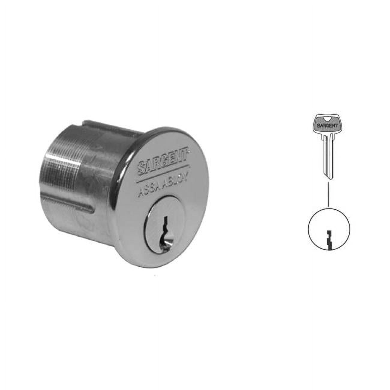 Sargent 4232DLA 1.25 in. Mortise Cylinder with LA Keyway, Satin ...
