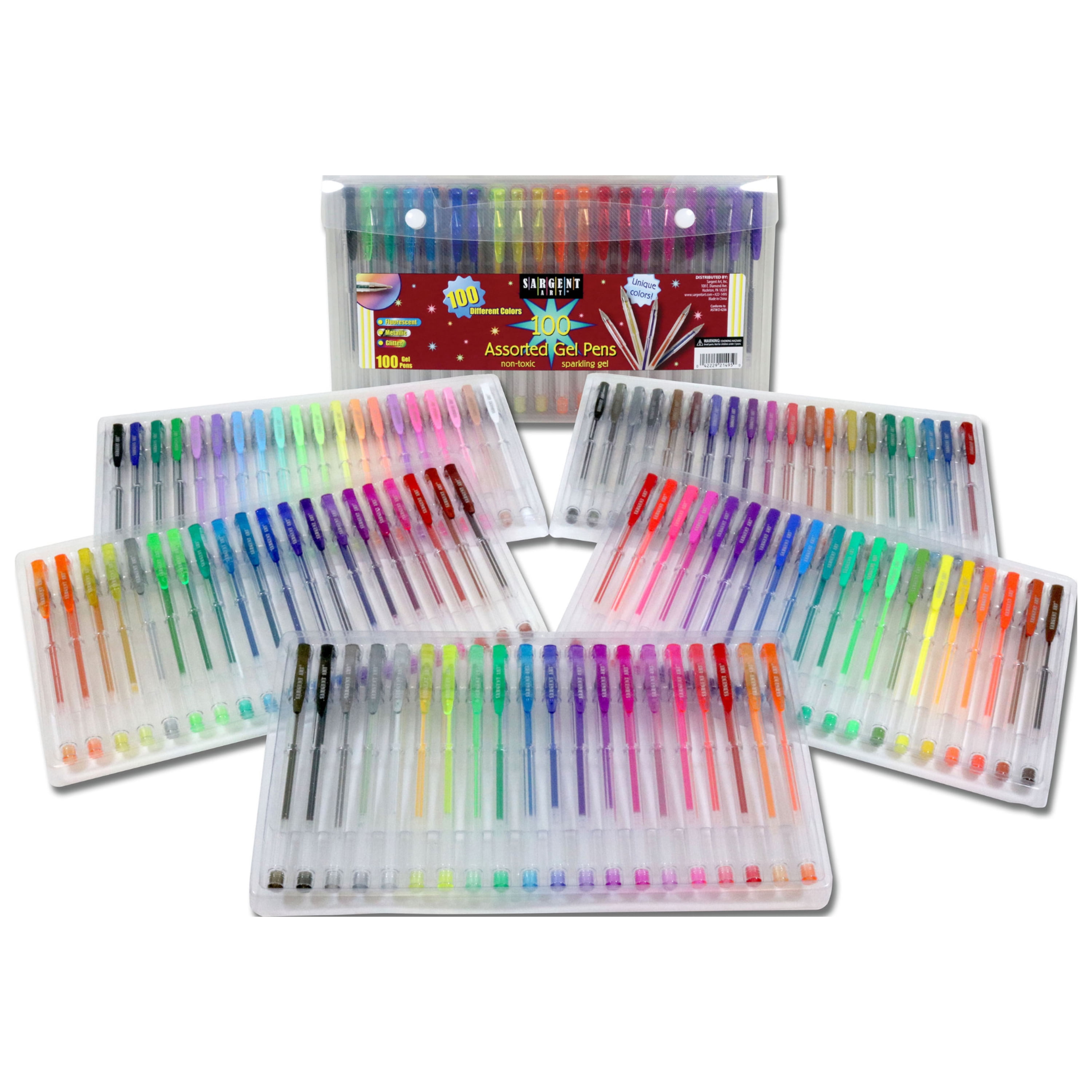 Sargent Art - 100 Count Assorted Pen Set - Walmart.com