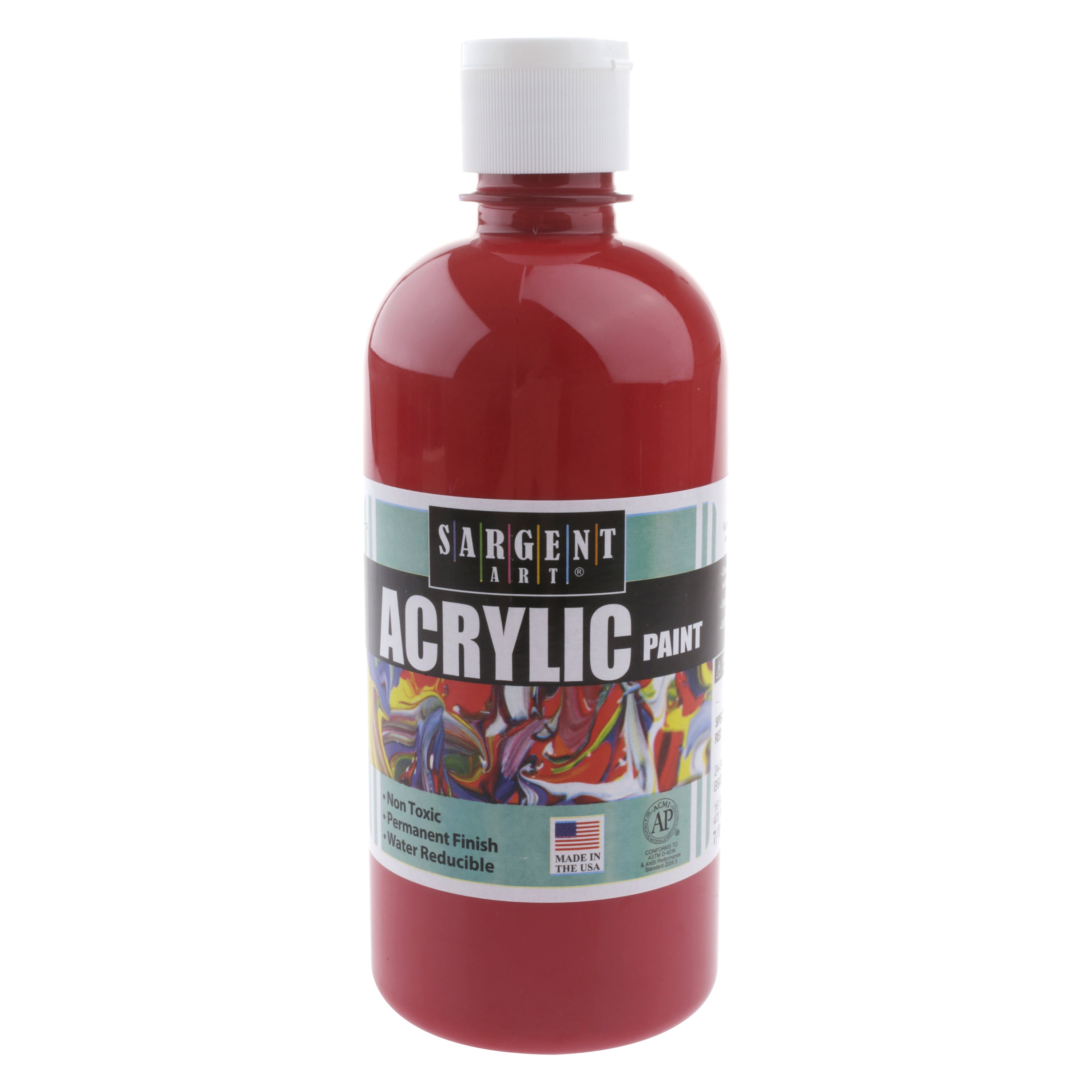 Sargent Art 16 fl. oz. Acrylic Spectral Red Acrylic Paint - Walmart.com