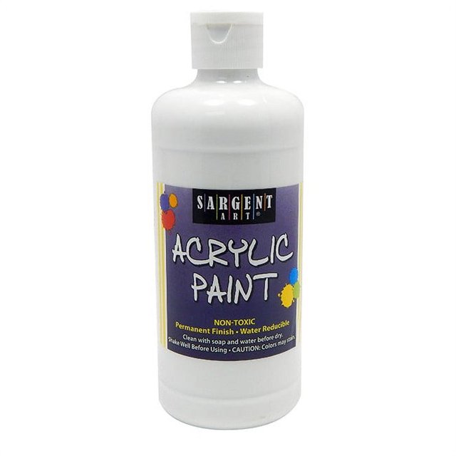 Sargent Art 16 fl. oz. Acrylic Titanium White Paint - Walmart.com