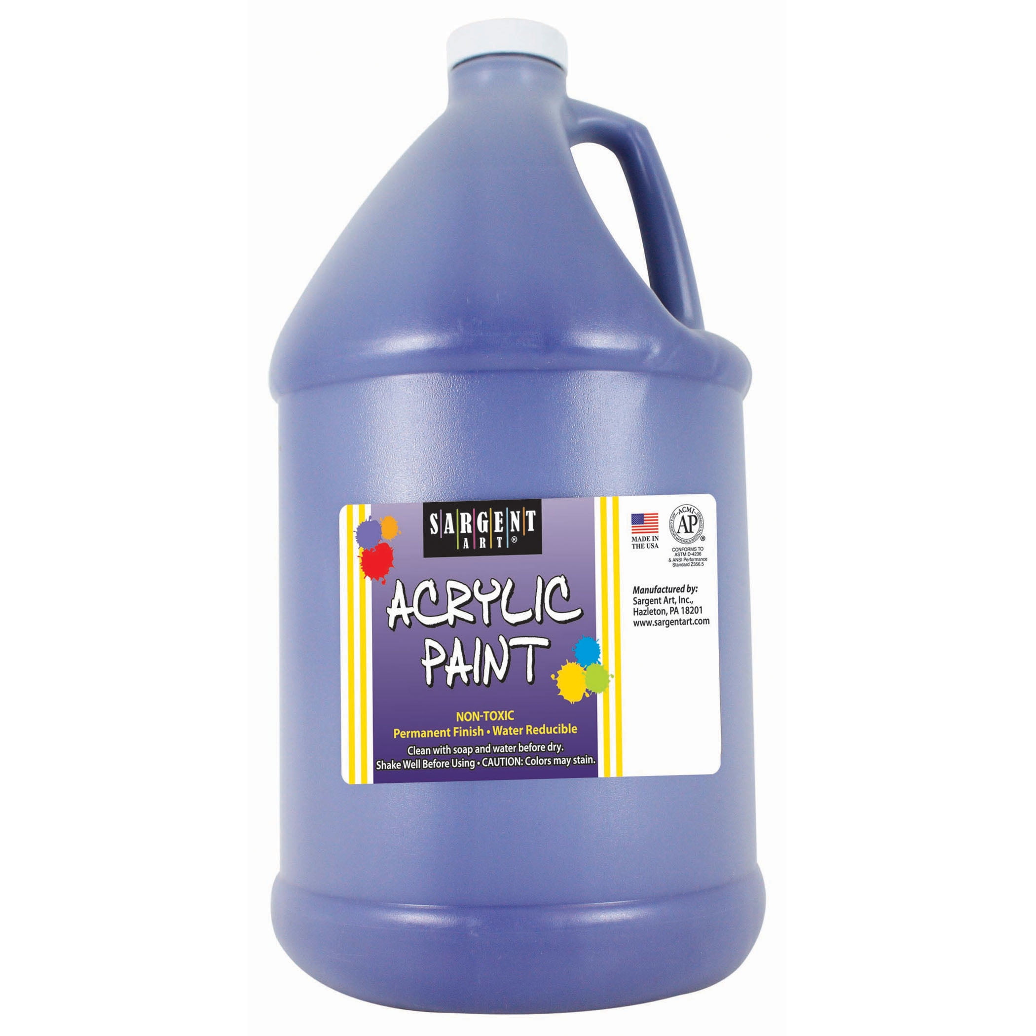 Sargent Art® Acrylic Paint, Blue, 64 oz. Bottle (Half Gallon) - Walmart.com