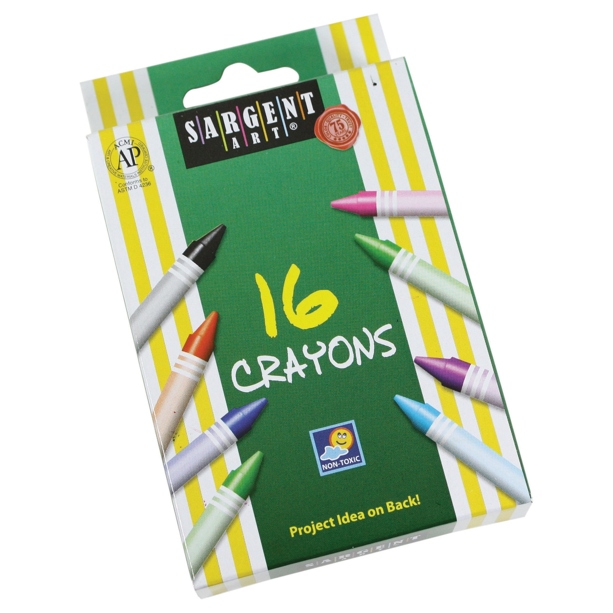 Sargent Art® Crayons, Regular, 16 per pack, 36 packs - Walmart.com