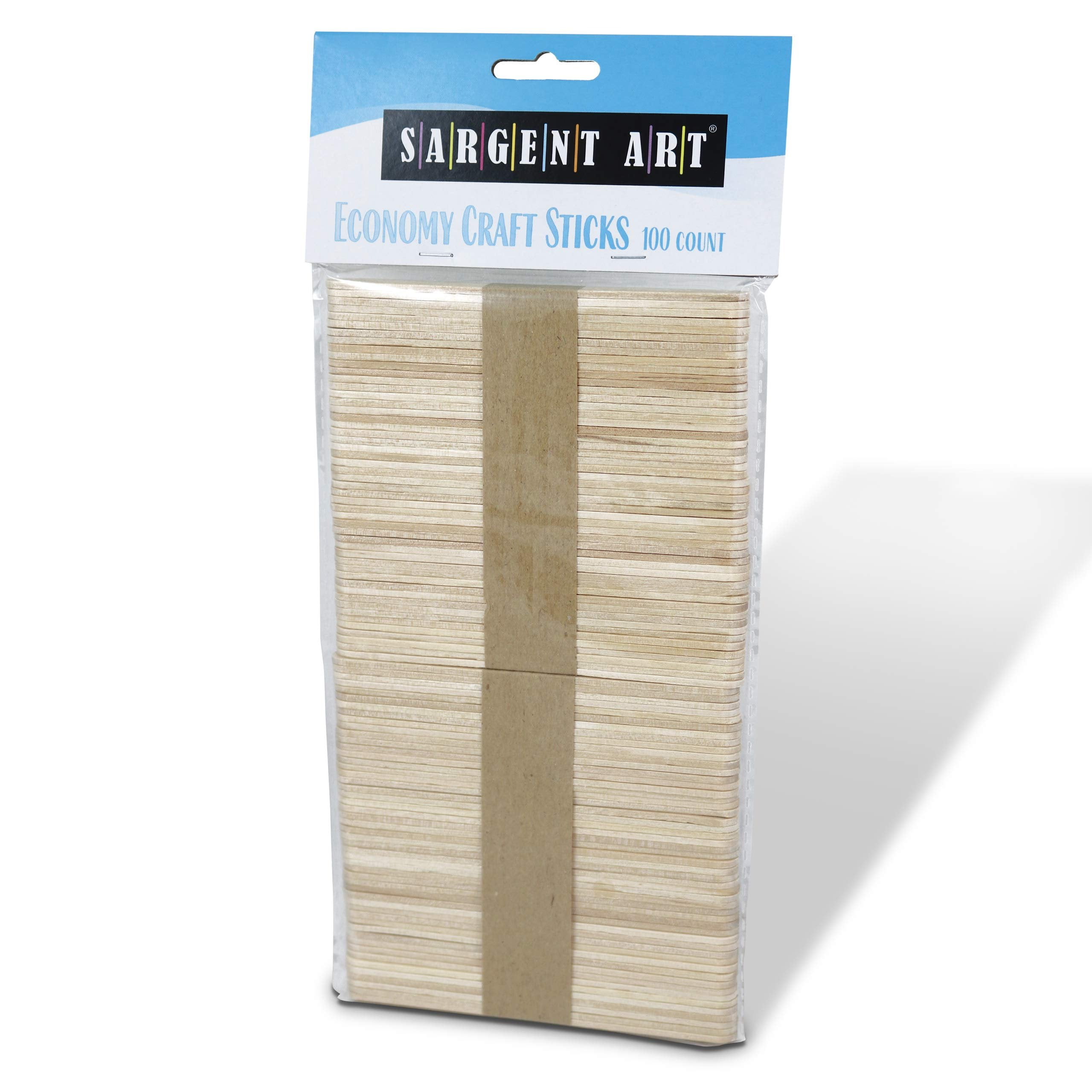 Sargent Art Economy Craft Sticks, Wood 100 Piece, Perfect Wooden Craft ...
