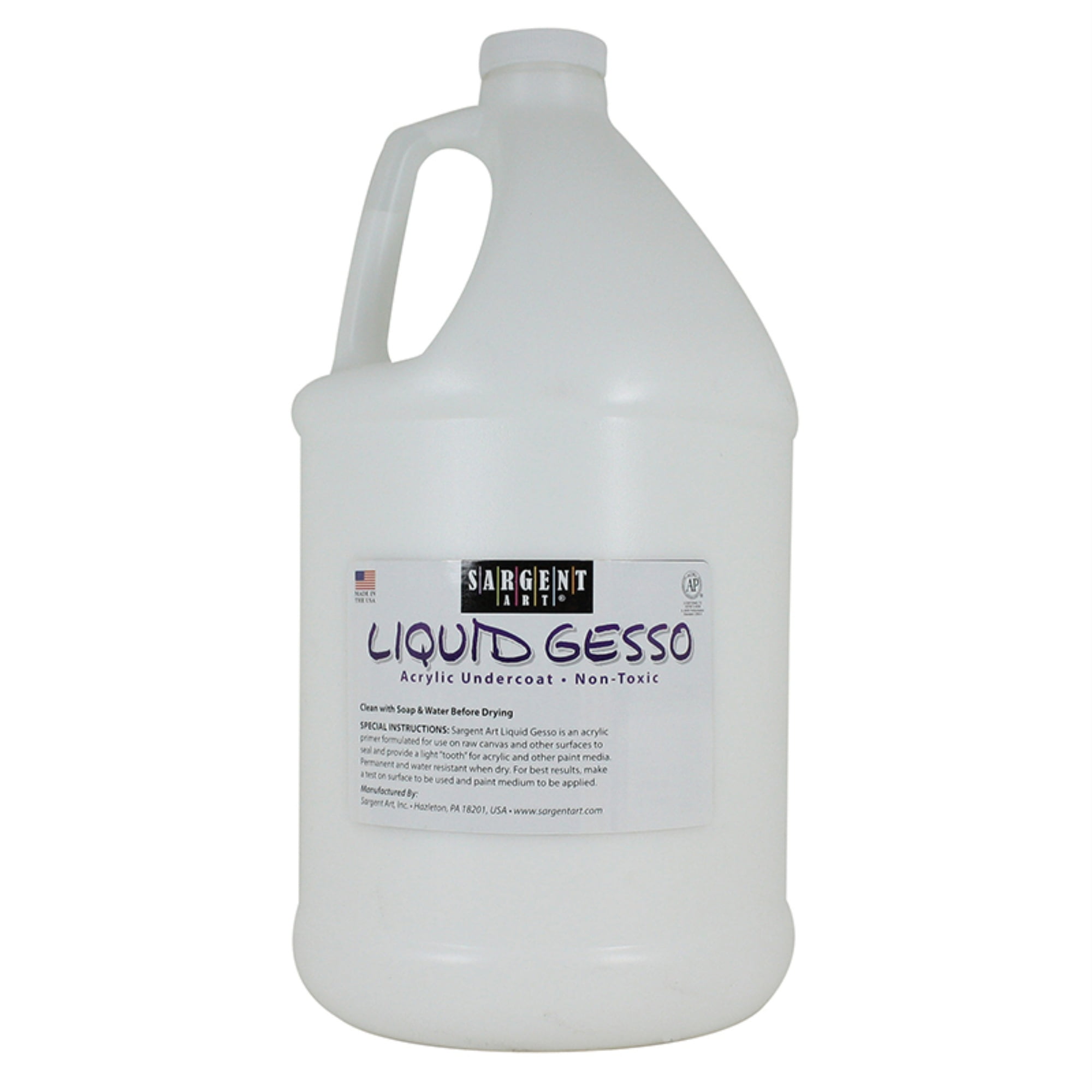 Sargent Art® Extra Thick Liquid Gesso Acrylic Undercoat, 1 Gallon ...