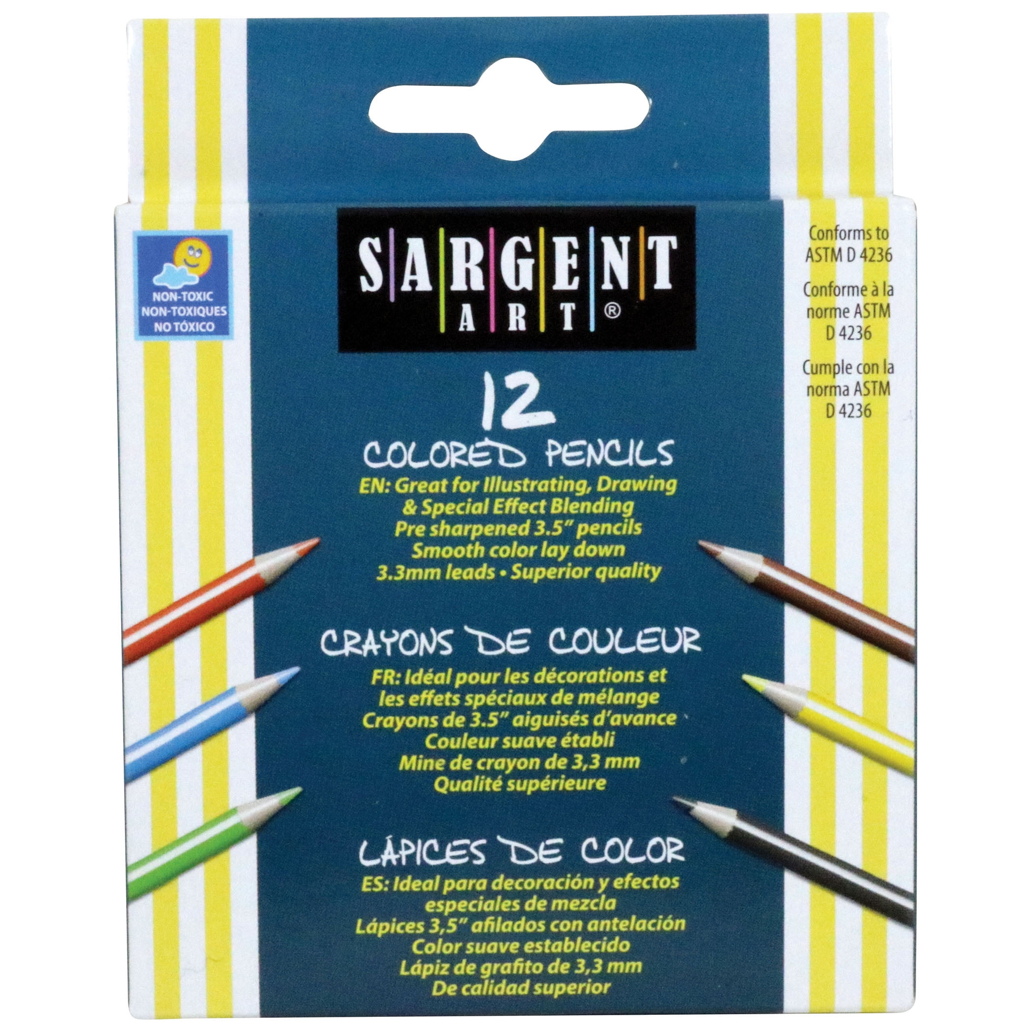 Sargent Art® Half Size Colored Pencils, 12 per pack, 24 packs - Walmart.com