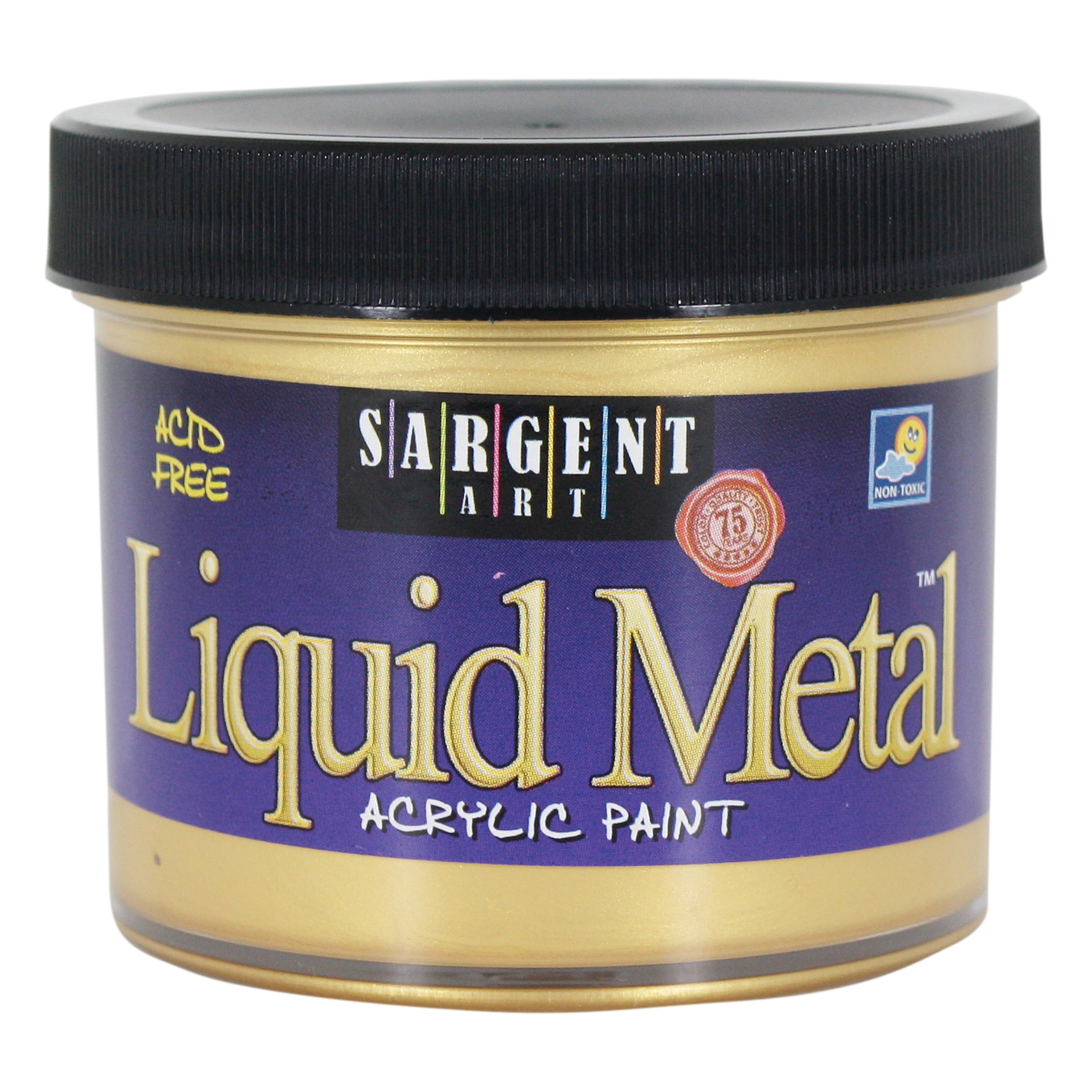 Sargent Art Liquid Metals Acrylic Paint, 4 oz., Gold - Walmart.com