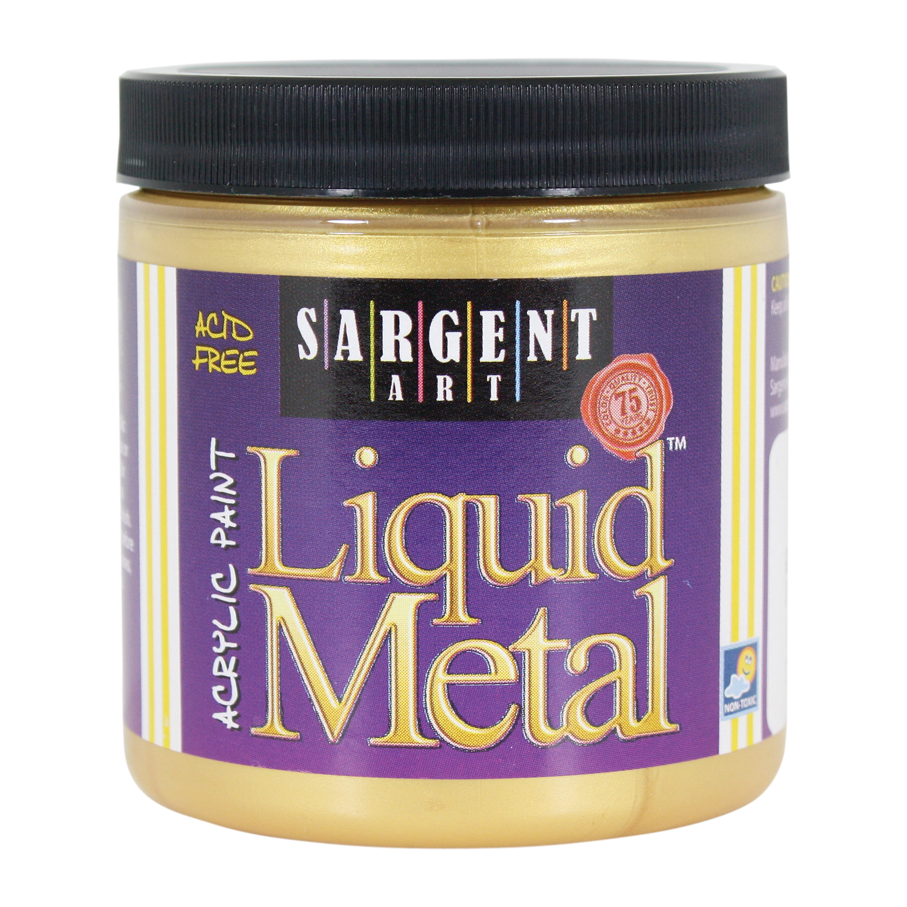 Sargent Art Liquid Metals Acrylic Paint, 8 oz., Gold - Walmart.com