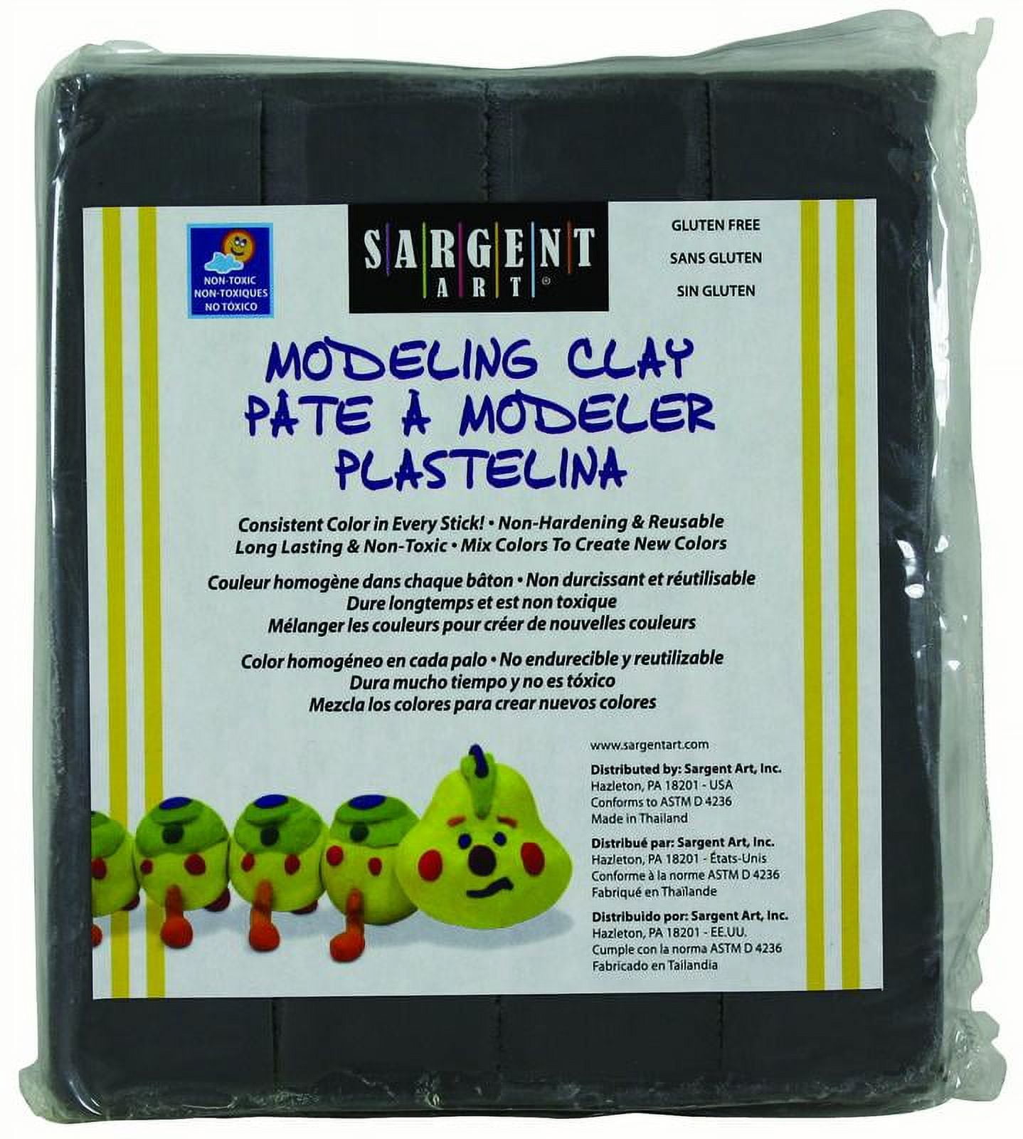 Sargent Art Modeling Clay, Gray, 1-Pound Box - Walmart.com