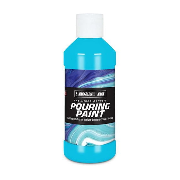 Sargent Art Pre-Mixed Acrylic Pouring Paint - Spectral Blue, 8 oz ...