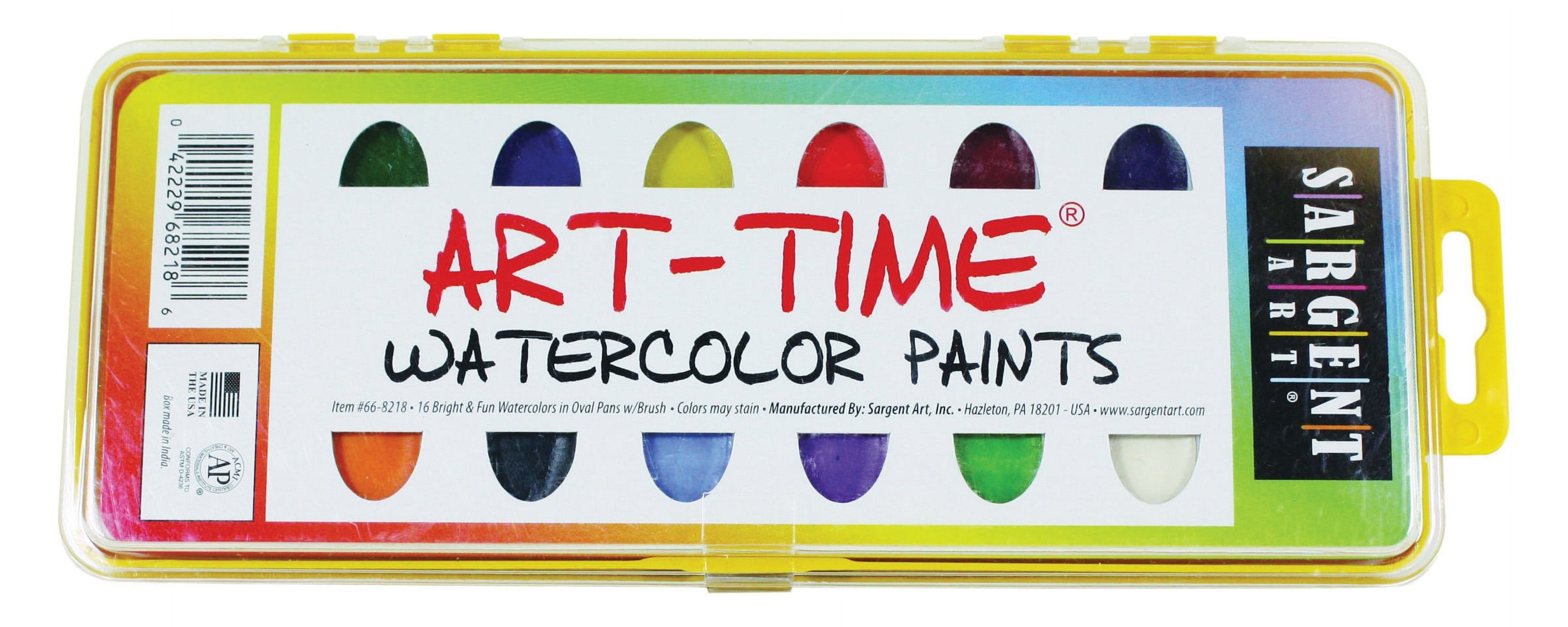 Sargent Art Semi-Moist Watercolor Set, 16-Colors - Walmart.com