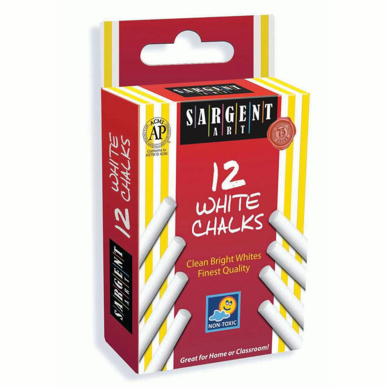 Sargent Art® White Chalks, 12 pieces per box, 48 boxes - Walmart.com
