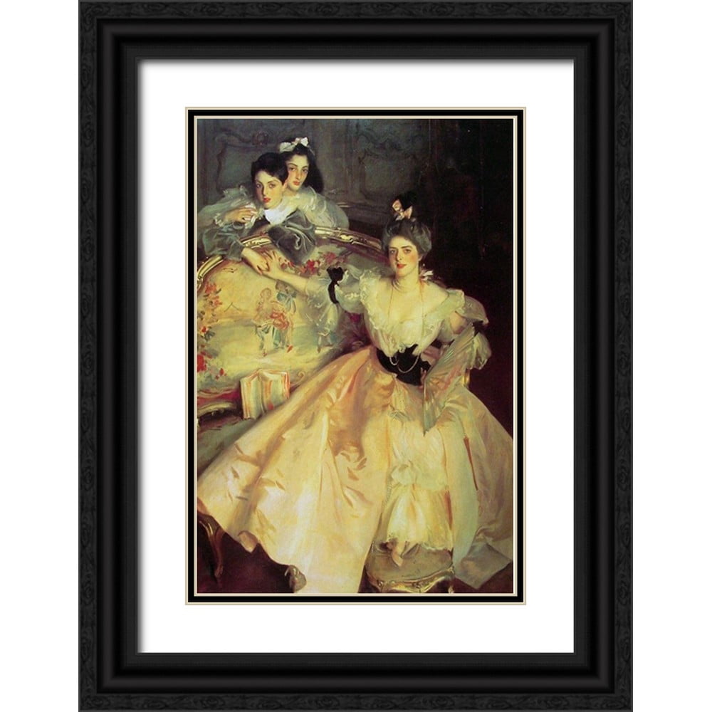 Sargent, John Singer 11x14 Black Ornate Wood Framed with Double Matting ...