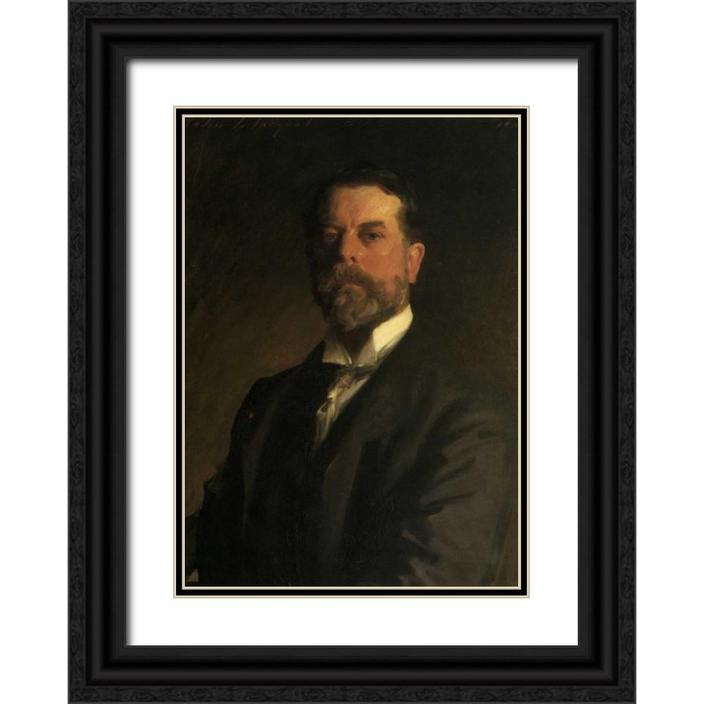 Sargent, John Singer 11x14 Black Ornate Wood Framed with Double Matting ...