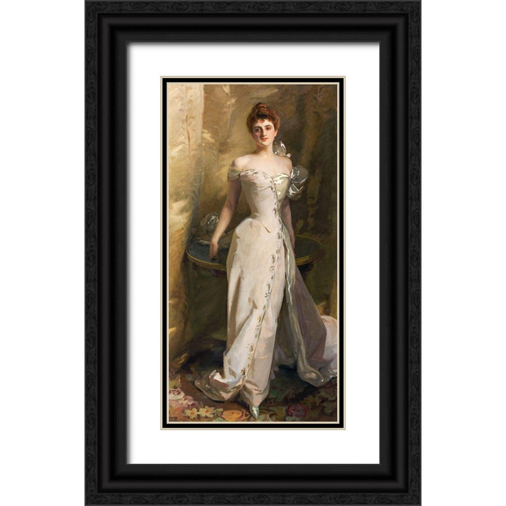 Sargent, John Singer 11x18 Black Ornate Wood Framed with Double Matting ...