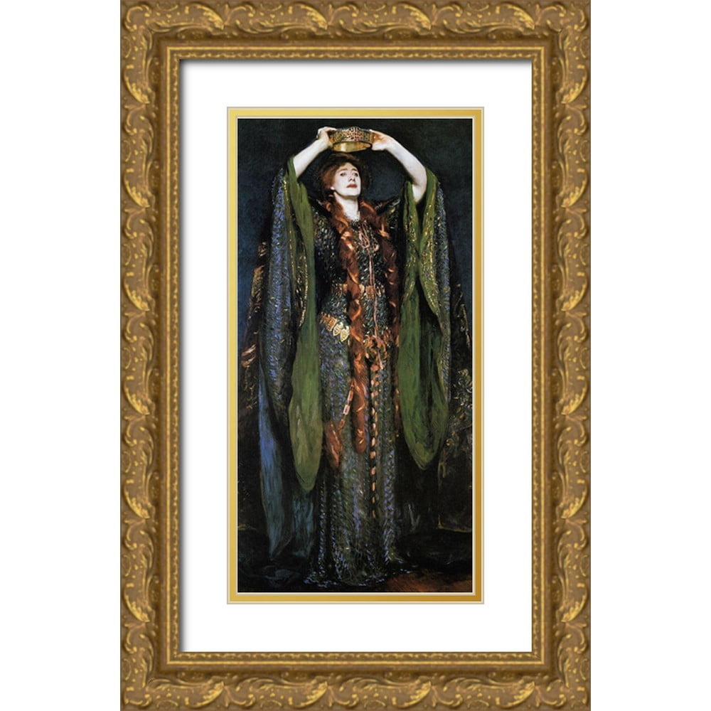 Sargent, John Singer 11x18 Gold Ornate Wood Framed with Double Matting ...