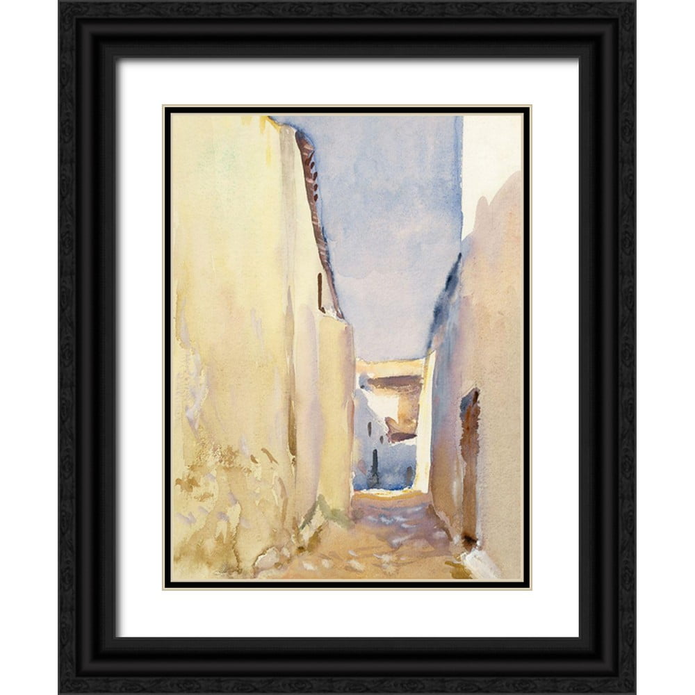 Sargent, John Singer 12x14 Black Ornate Wood Framed with Double Matting ...