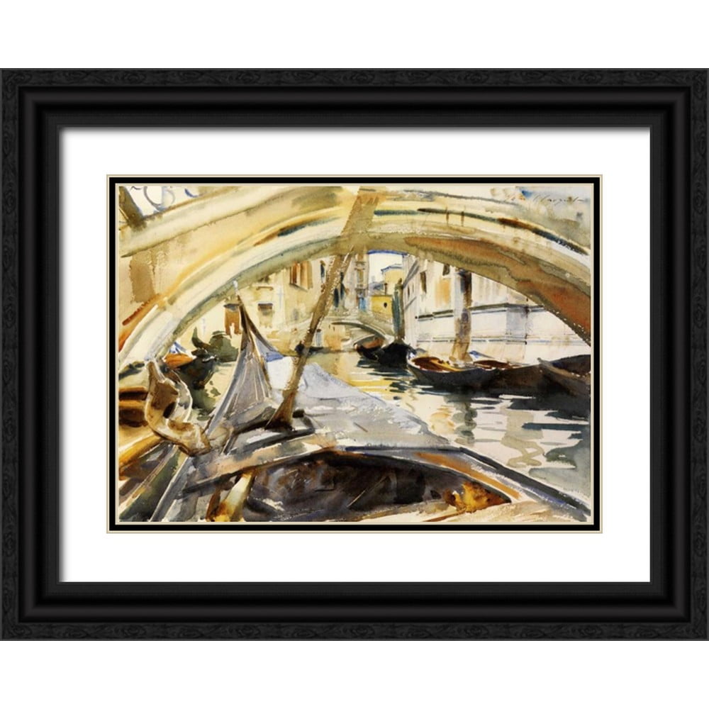 Sargent, John Singer 14x11 Black Ornate Wood Framed with Double Matting ...